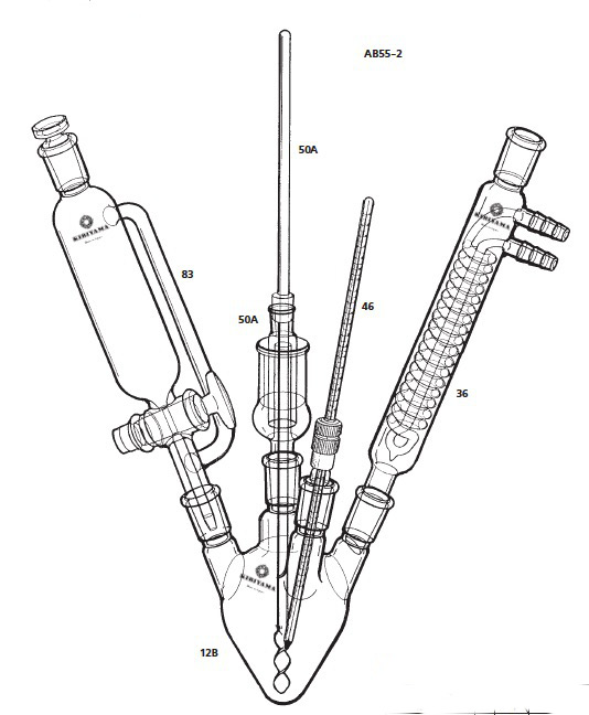 AB55-2-1 ヘルツ型微量反応装置 AB55-2型 50mL 桐山製作所(KIRIYAMA)